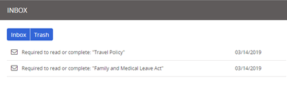 Using the Policy & Procedure Management Inbox