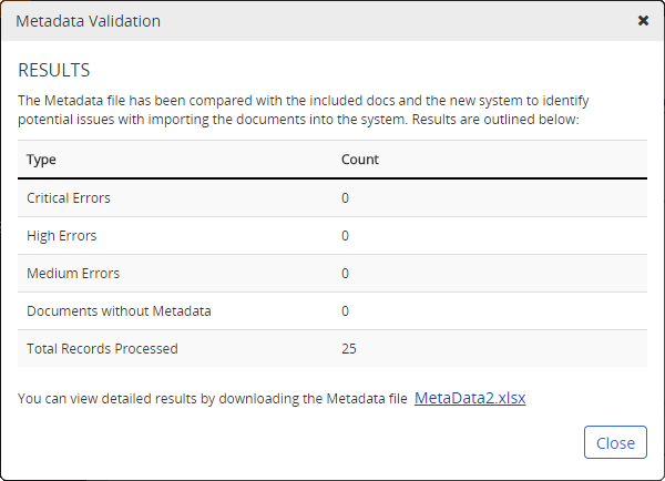 Document Importing with Metadata