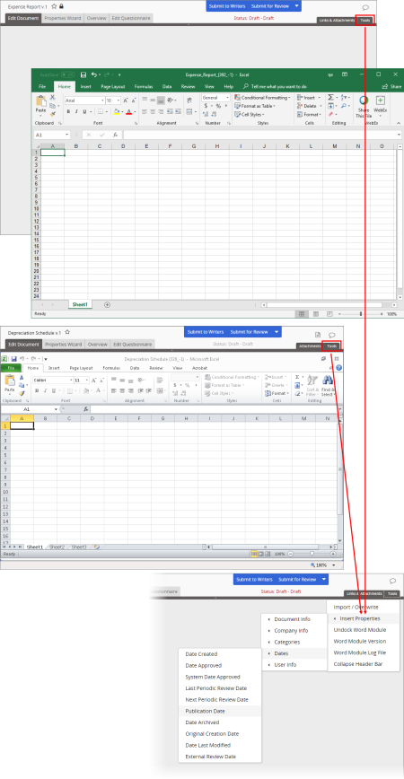 Inserting Document Properties